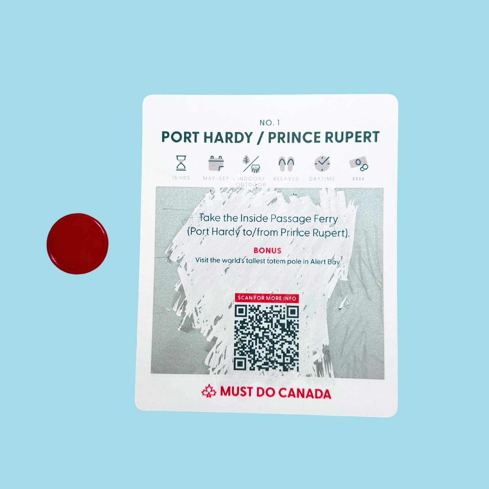 British Columbia Scratch Off Adventure Game - Canada Bucket List